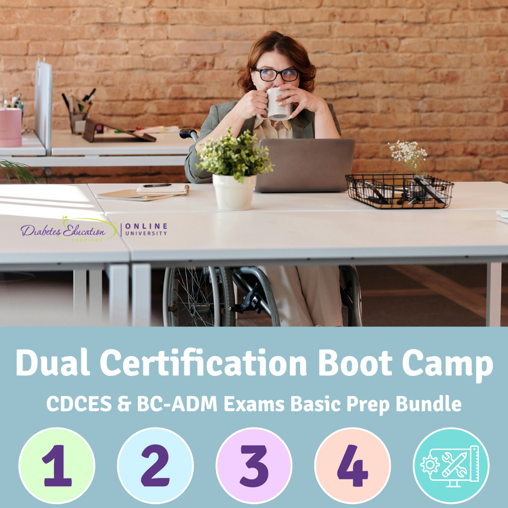 Dual Cert Boot Camp | CDCES & BC-ADM Exam Prep | 60+ CEs | 400 ...